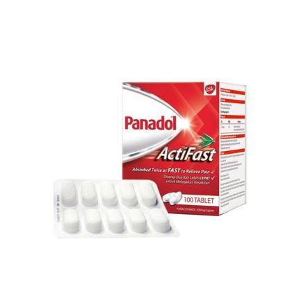 Panadol Actifast Paracetamol Fever Headache Toothache Migraine Cold Flu ...