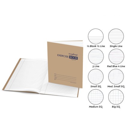 Kraft Paper Buku Latihan F5 Exercise Book 1pc 80 Pages Single 2 3 4 ...