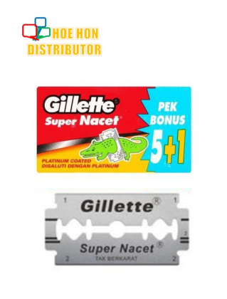 [Wholesales] Gillette Super Nacet Razor Blades 5+1 1Small Box / 6 ...