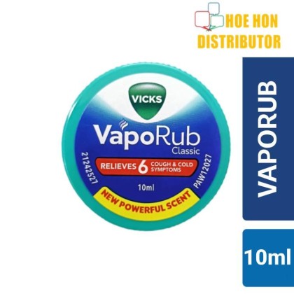 Vicks VapoRub Classic 10g Ubat Sapuan | HOE HON DISTRIBUTOR SDN BHD