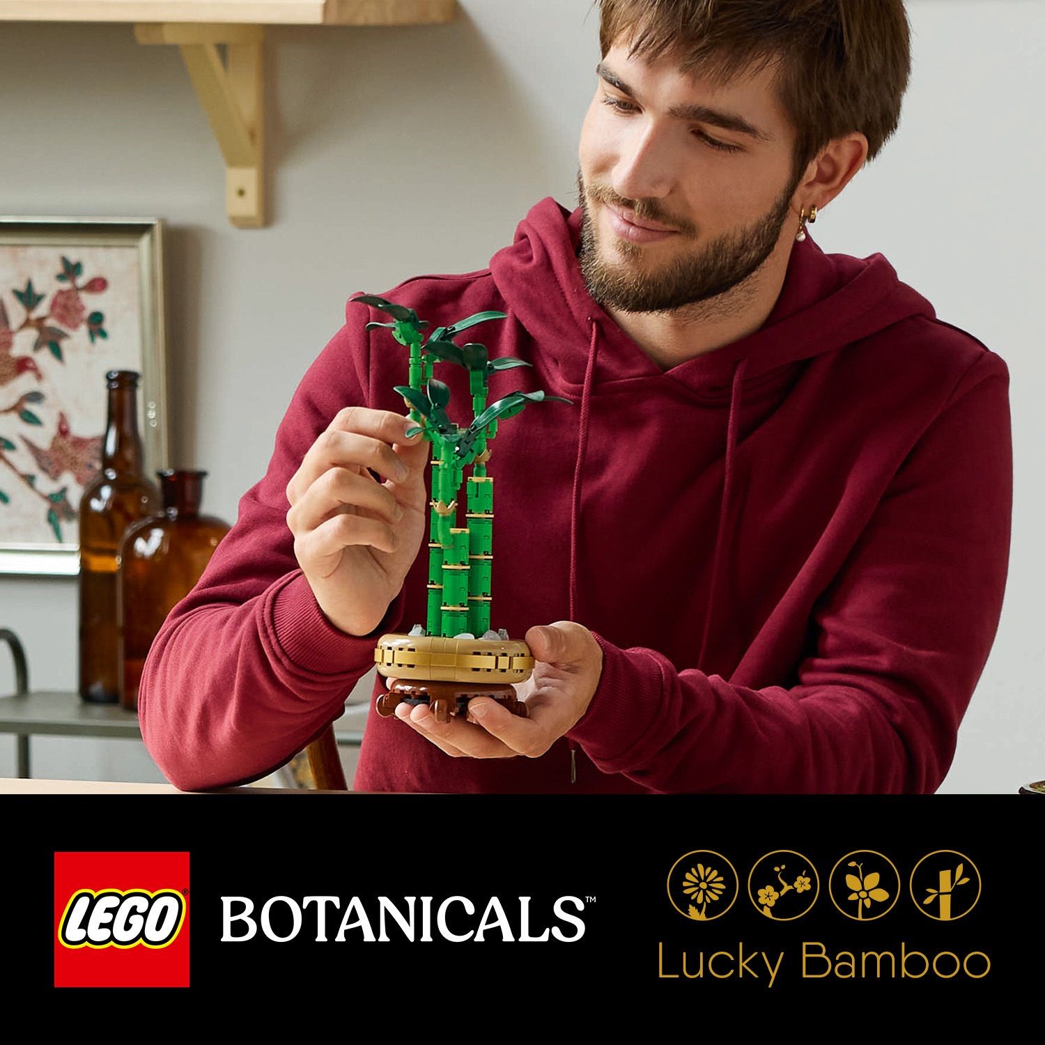 LEGO 10344 Botanicals Icons Lucky Bamboo Building Set (325 Pieces)