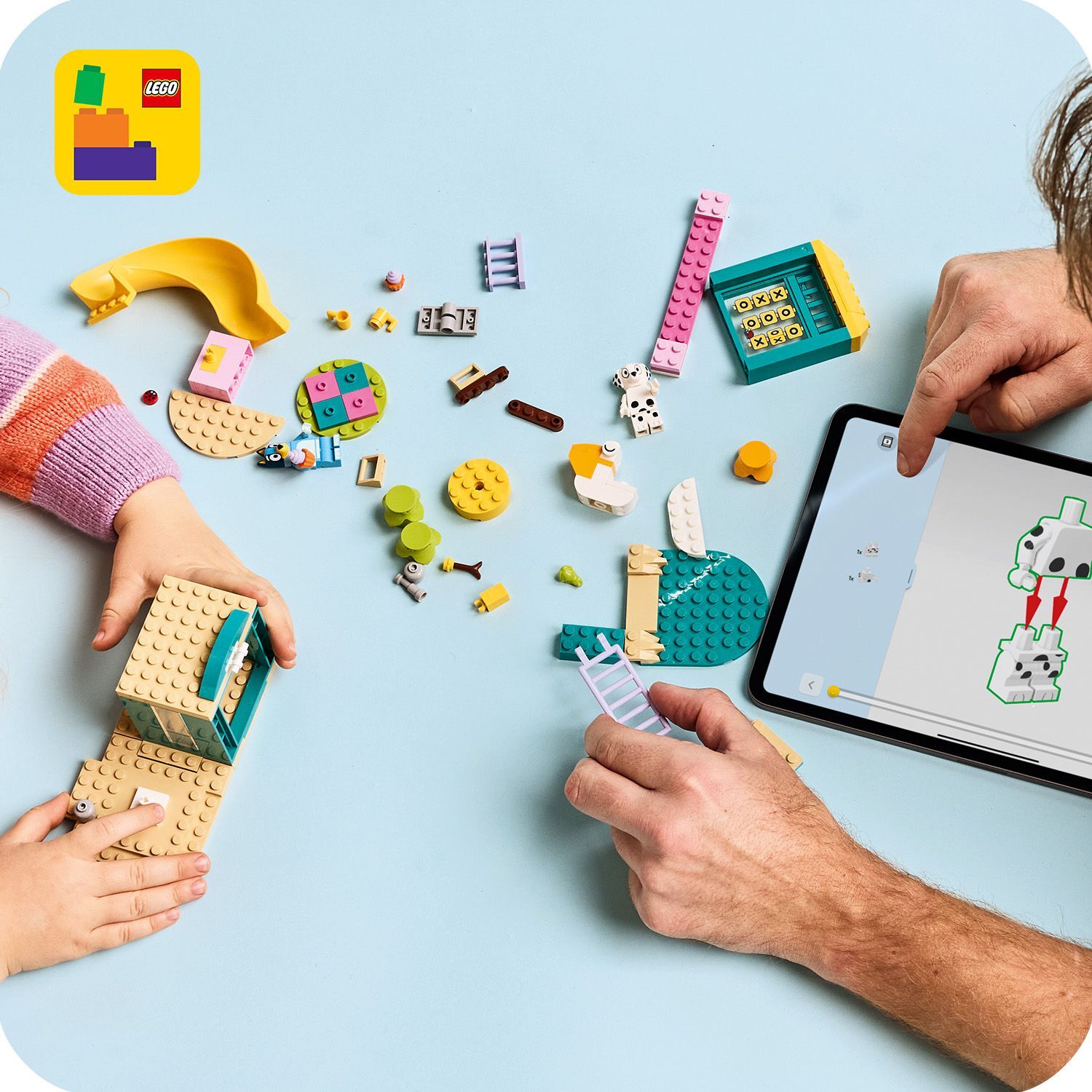 LEGO 11201 Bluey Playground Fun with Bluey and Chloe Building Toy Set