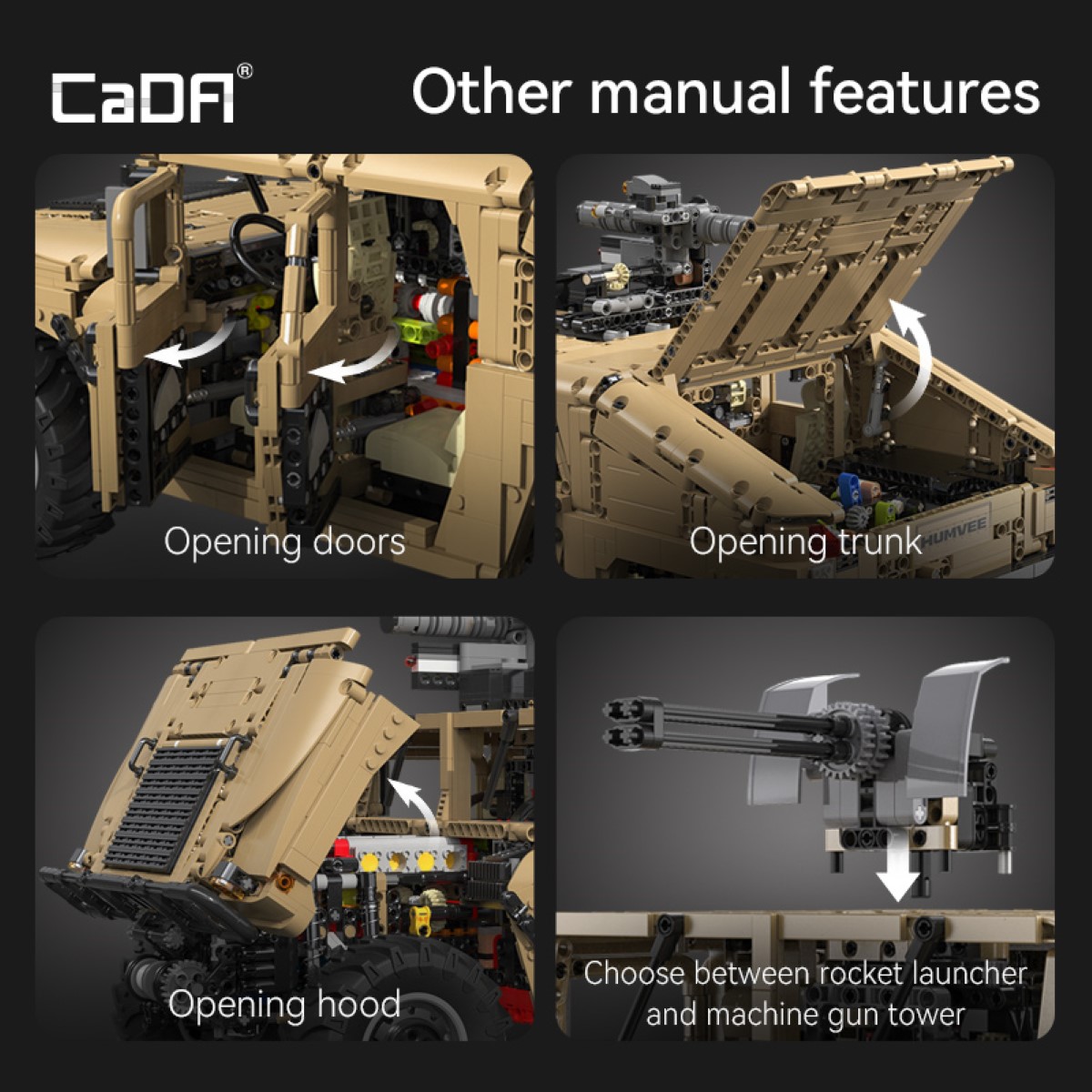 CaDA Humvee Off-Road 1:8 C61036W Block Toy Set (3935 Pieces)