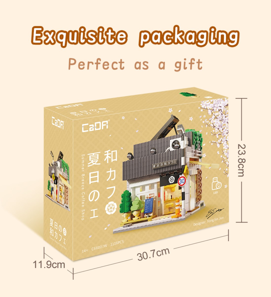 CaDA Summer Breeeze Coffee Shop C66007W Buildings Block Toy Set (1116 ...
