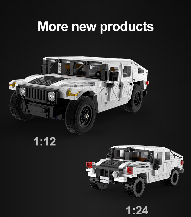 CaDA Humvee 1:12 C61027W Block Toy Set (1386 Pieces)