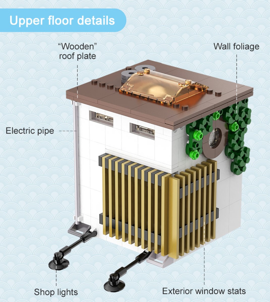 CaDA Japanese Steamed Bun House C66006W Buildings Block Toy Set (1108 ...