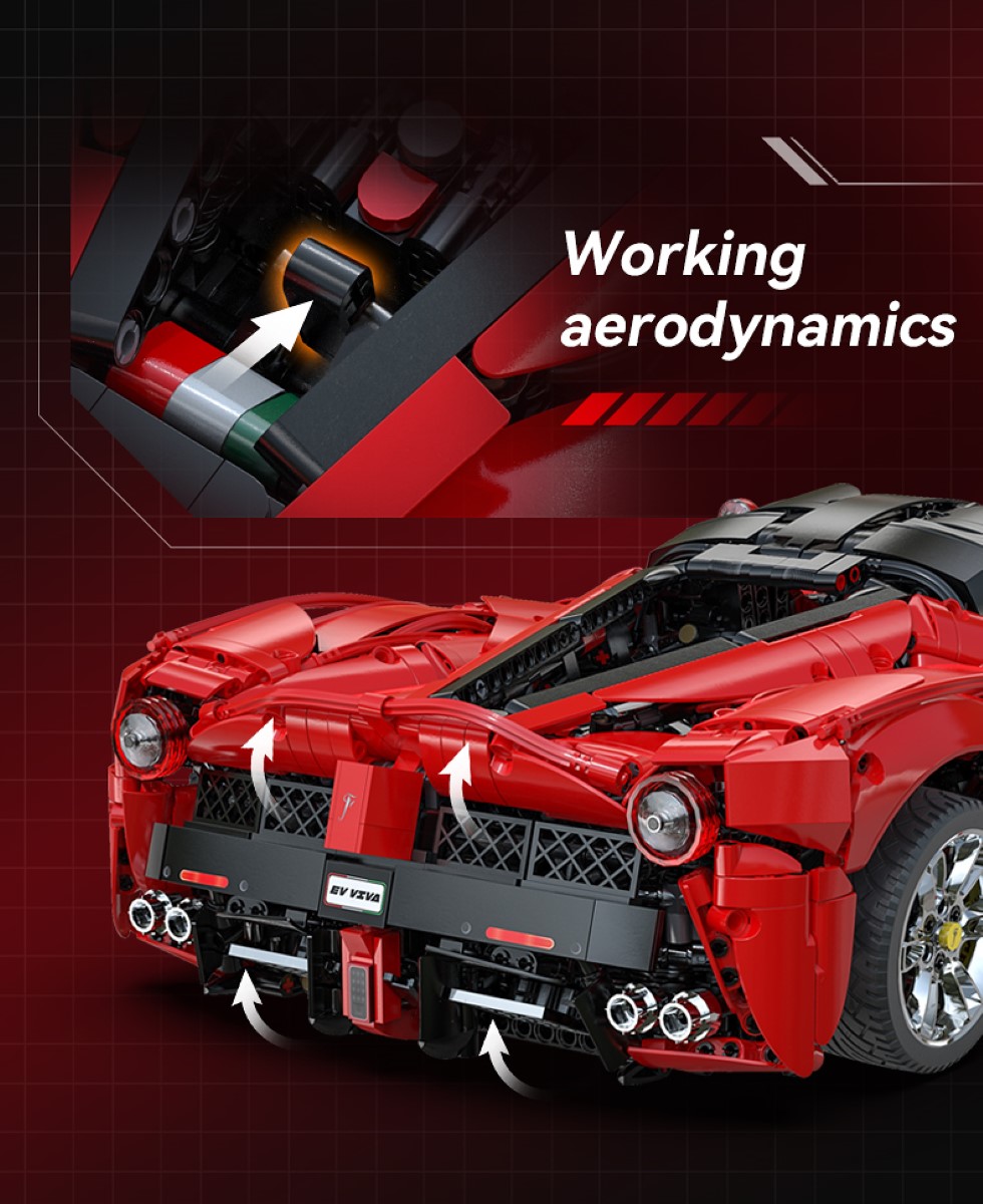 CaDA Master Viva Hypercar 1:8 C61505W Block Toy Set (4739 Pieces)