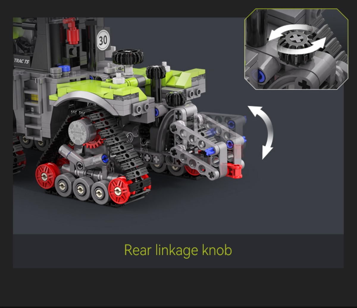 CaDA CLAAS Xerion 5000 Trac TS 1:32 C65012W Block Toy Set