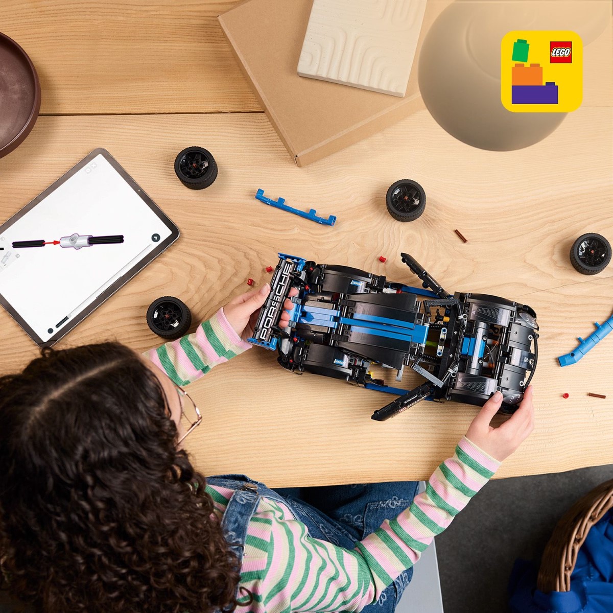 LEGO 42176 Technic Porsche GT4 e-Performance Race Car Building Toy Set