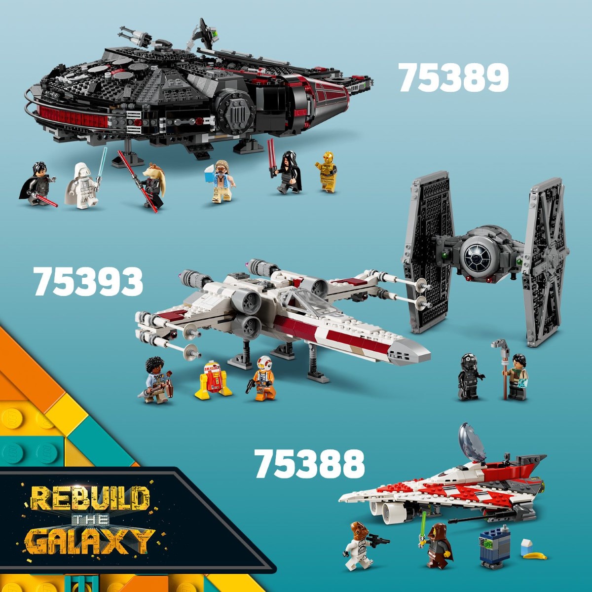 LEGO 75388 Star Wars Jedi Bob's Starfighter Building Toy Set