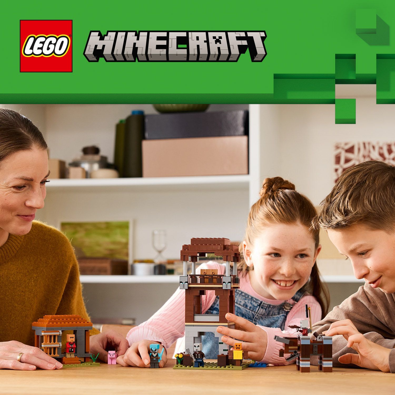 LEGO 21278 Minecraft The Pillager Outpost and Ravager Building Toy Set
