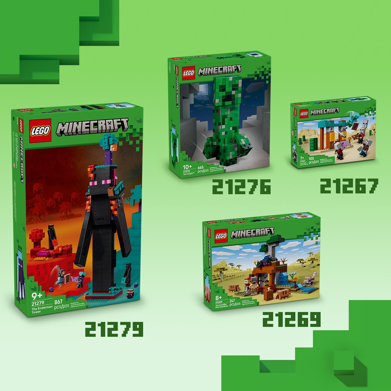 LEGO 21278 Minecraft The Pillager Outpost and Ravager Building Toy Set