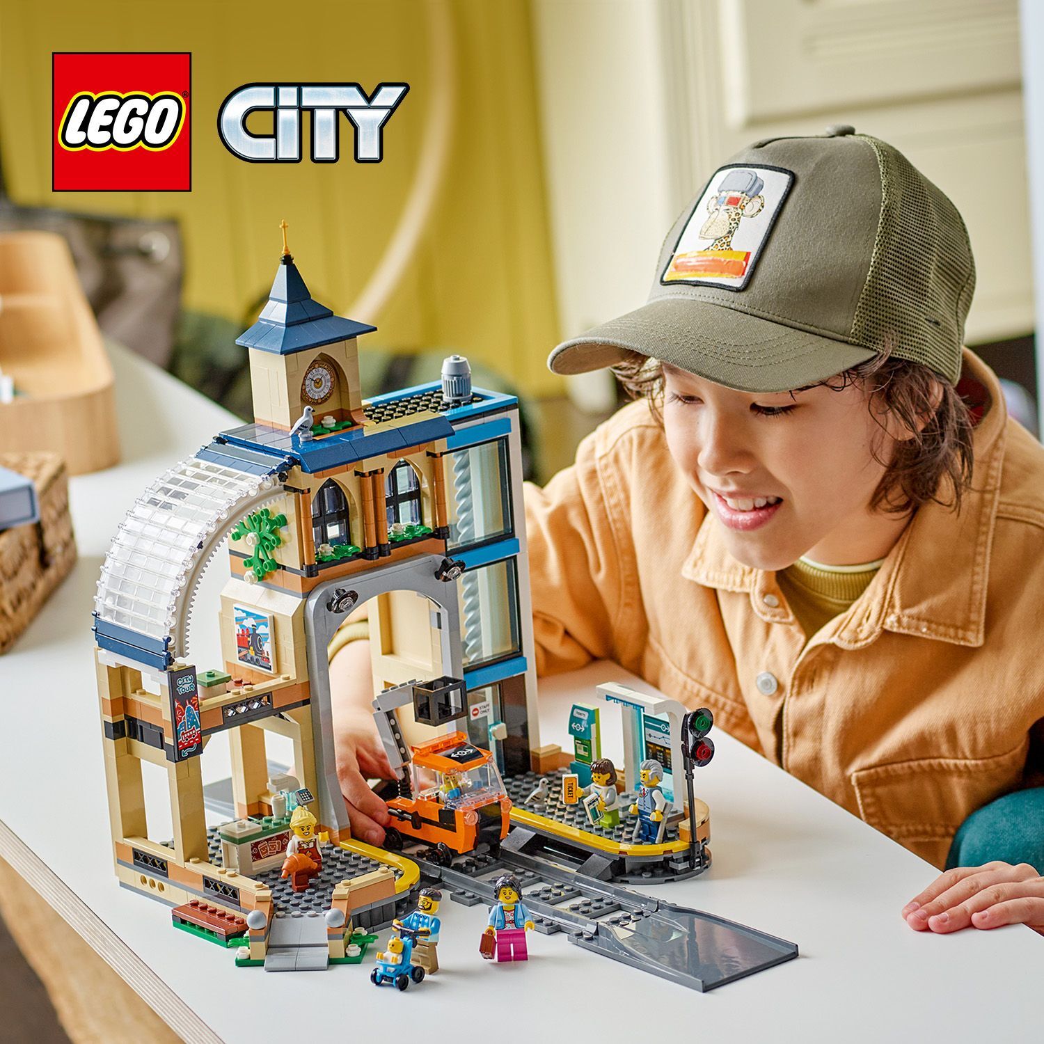 LEGO 60469 City Central Train Station Building Toy Set