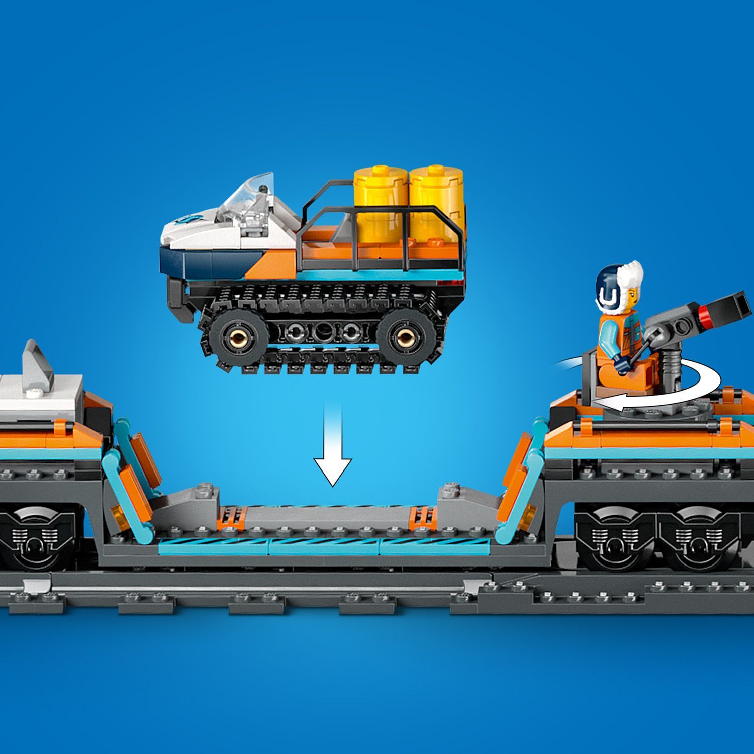 LEGO 60470 City Explorers' Arctic Polar Express Train Building Toy Set