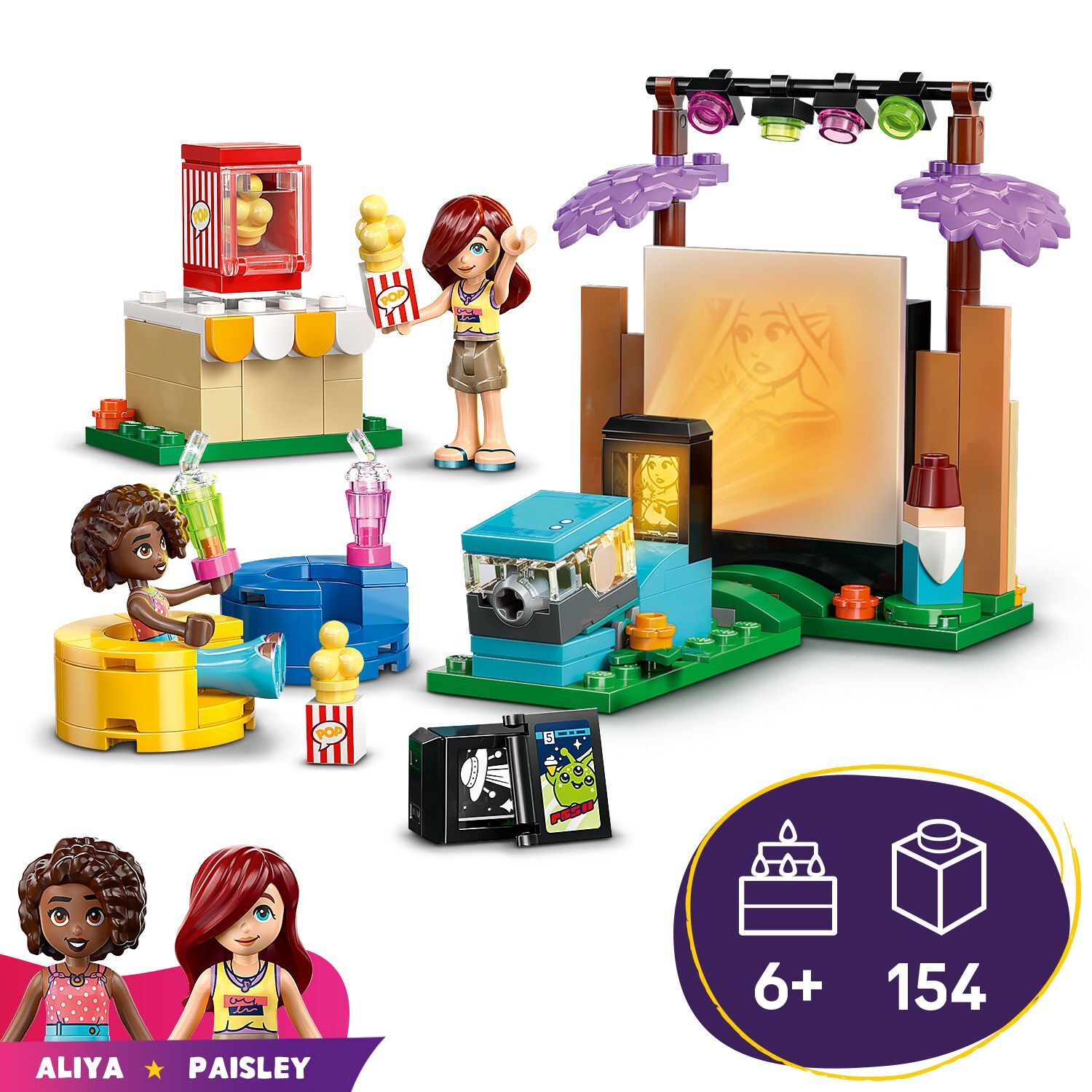 LEGO 42642 Friends Friendship Movie Night Building Toy Set