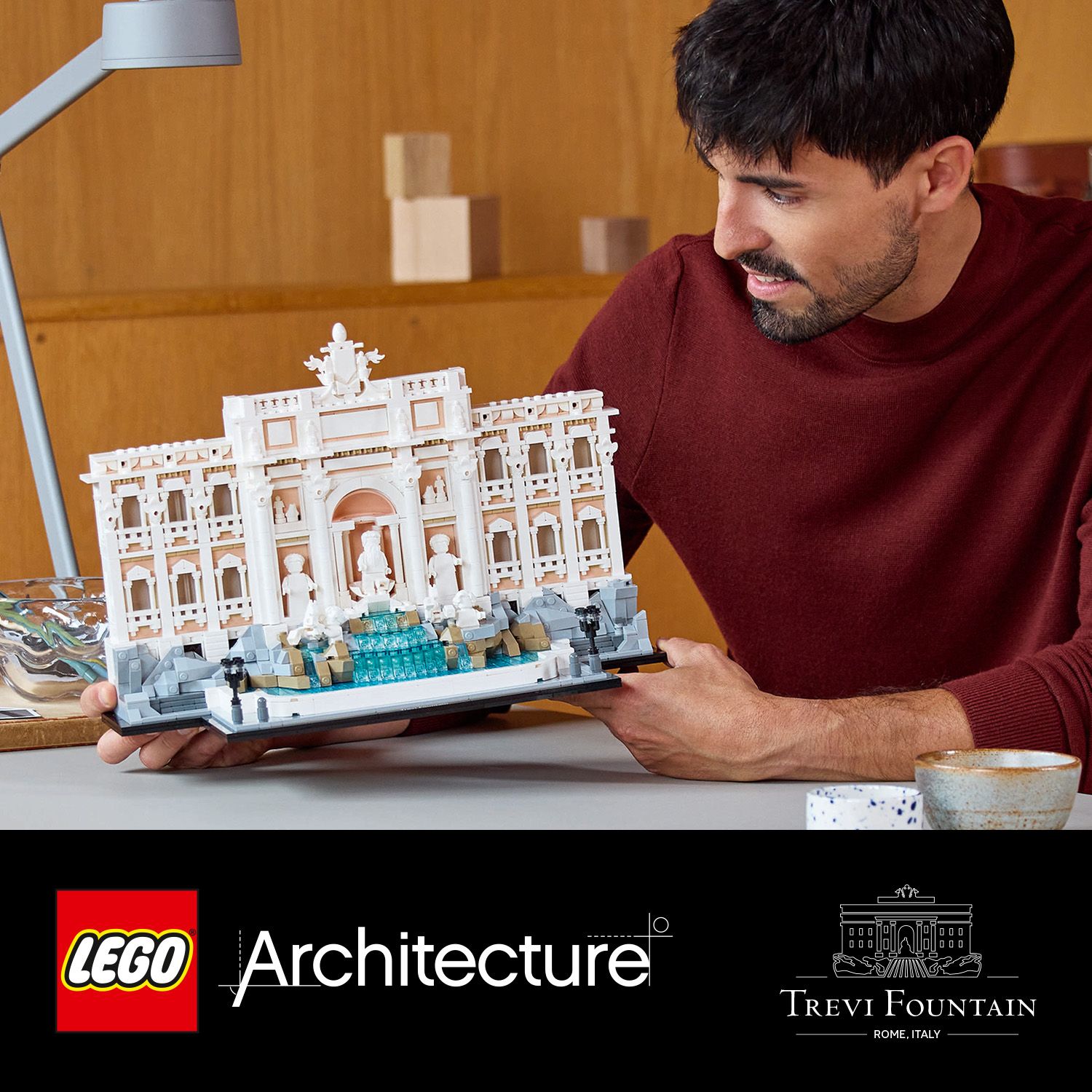 LEGO 21062 Architecture Trevi Fountain Building Kit (1880 Pieces)