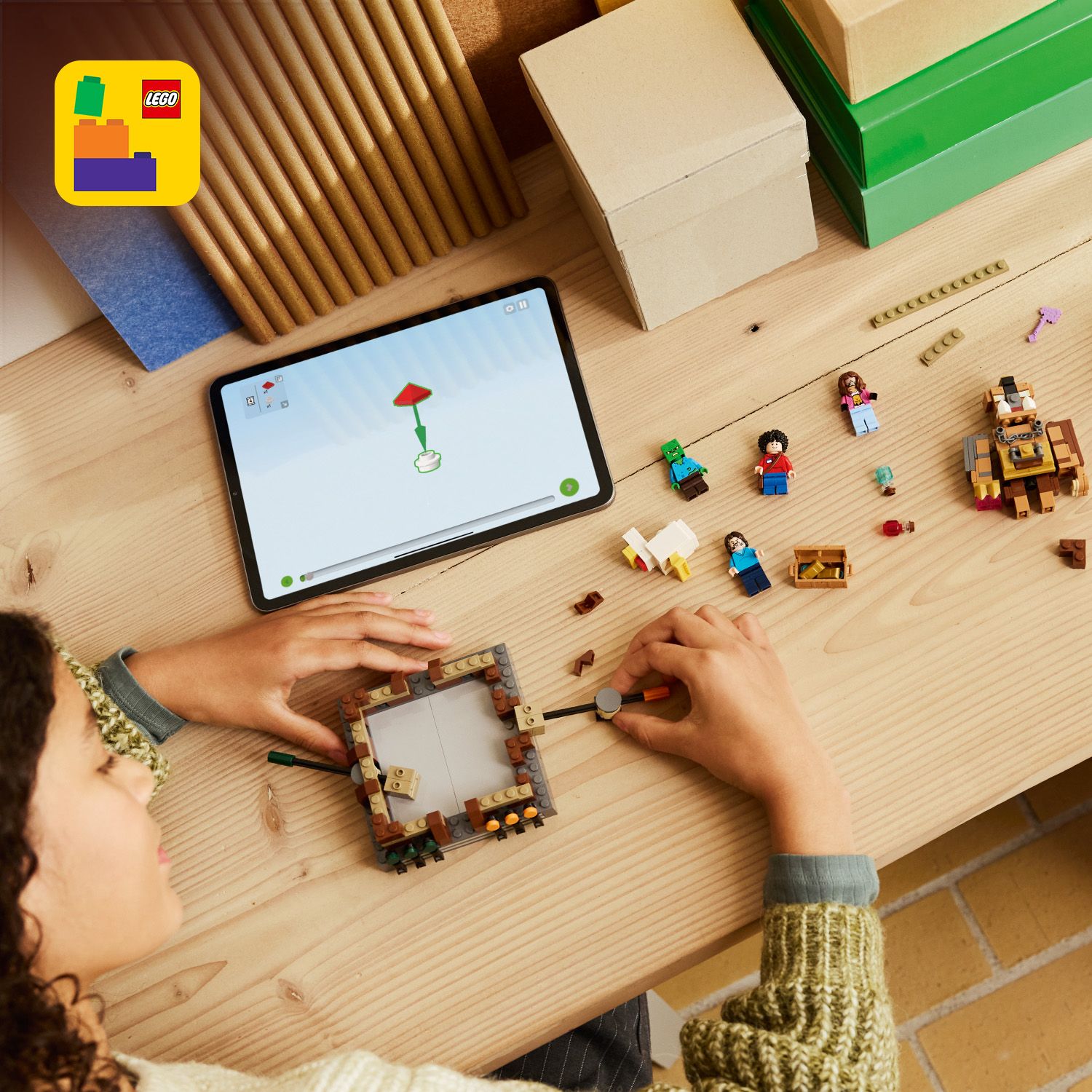 LEGO 21272 Minecraft Woodland Mansion Fighting Ring Building Toy Set ...