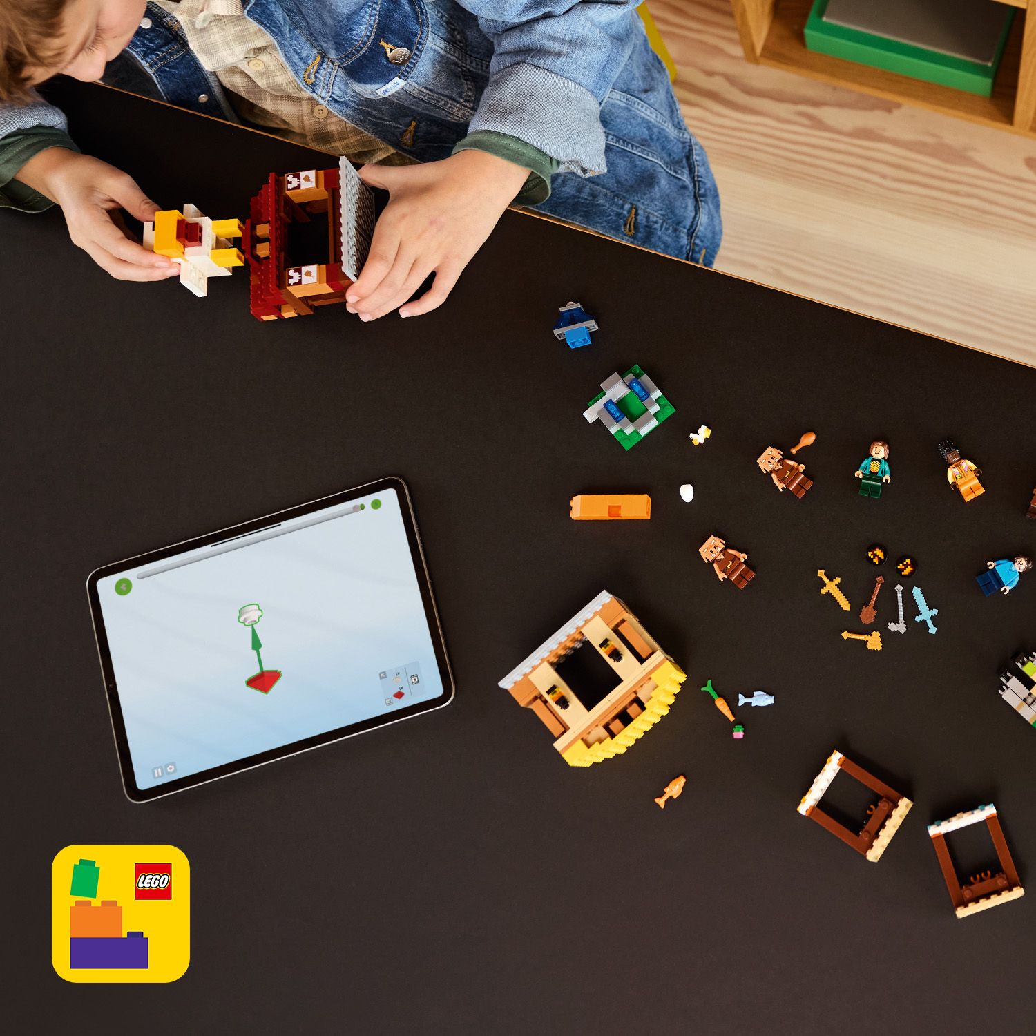 LEGO 21273 Minecraft The Ghast Balloon Village Attack Building Toy Set ...