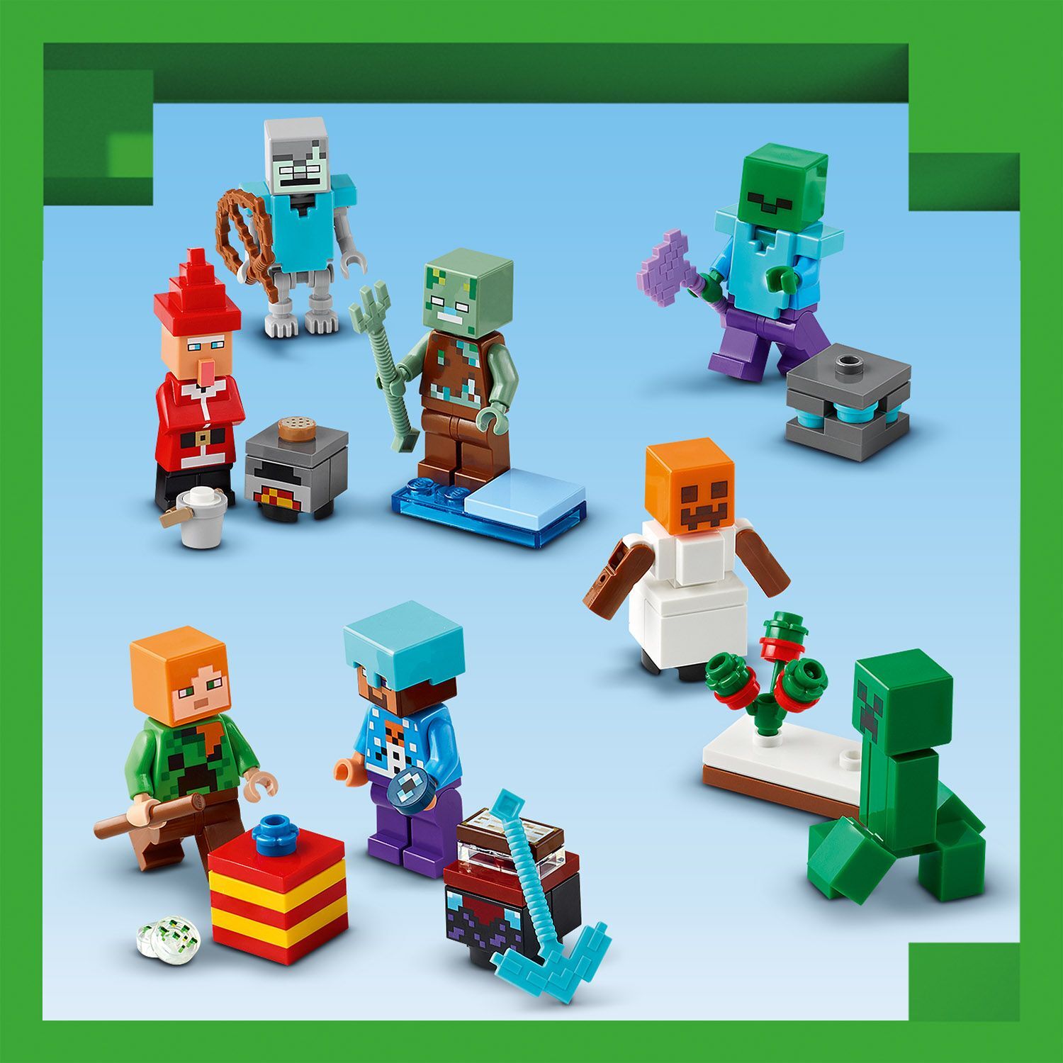 LEGO 21280 Minecraft Advent Calendar 2025 Building Toy Set