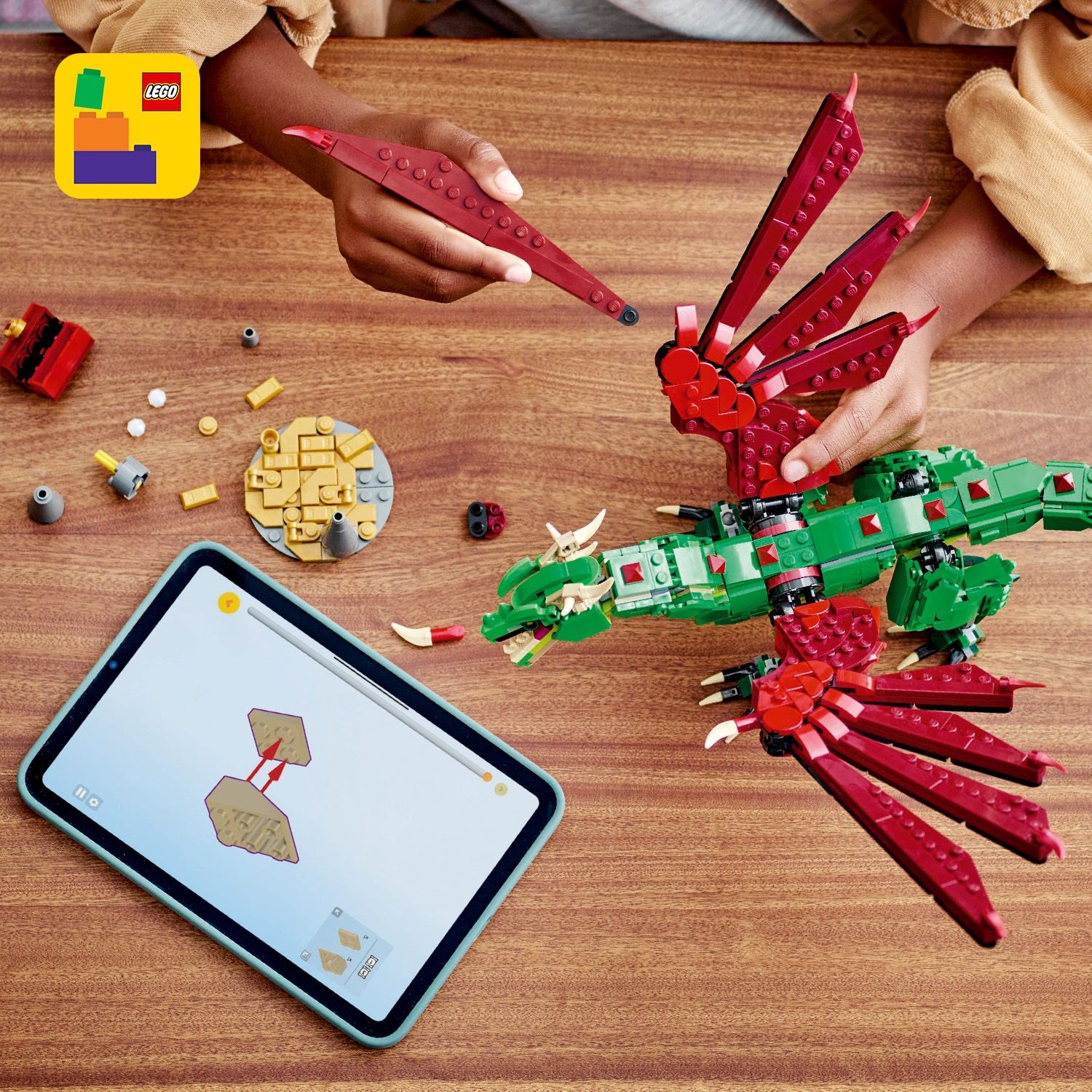 LEGO 31161 LEGO Creator Medieval Dragon Building Toy Set (715 Pieces)