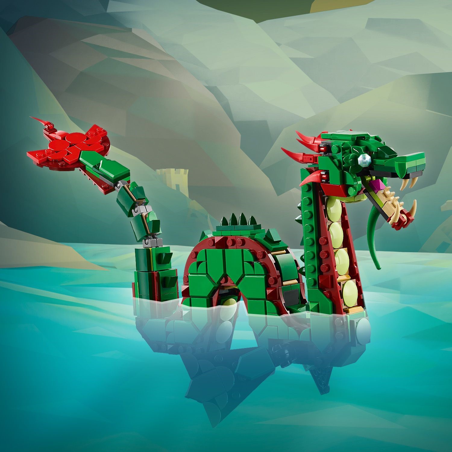 LEGO 31161 LEGO Creator Medieval Dragon Building Toy Set (715 Pieces)