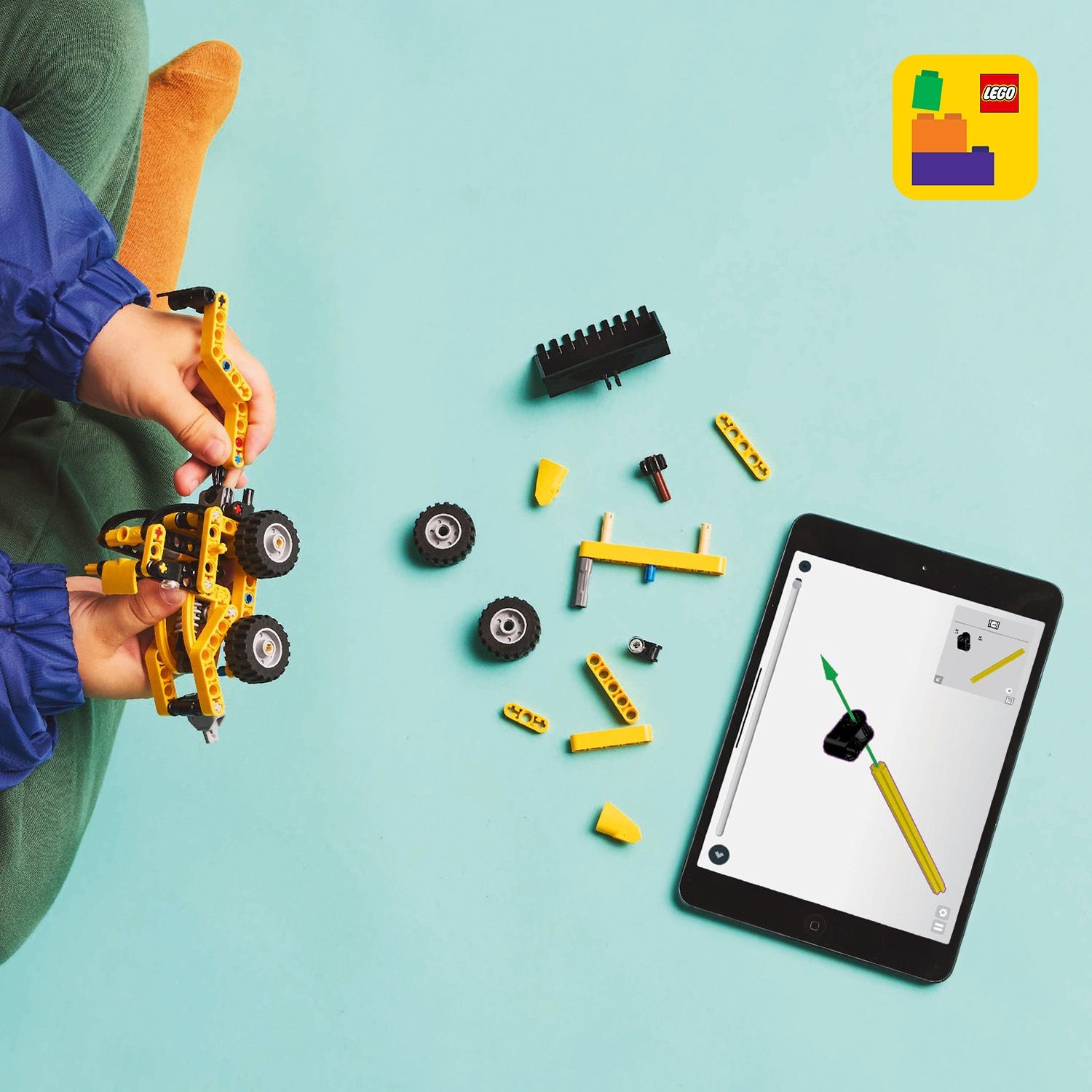 LEGO 42197 Technic Backhoe Loader Building Toy Set (104 Pieces)