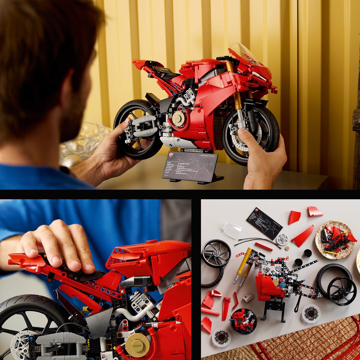 LEGO 42202 Technic Ducati Panigale V4 S Motorcycle Building Set (1603 ...