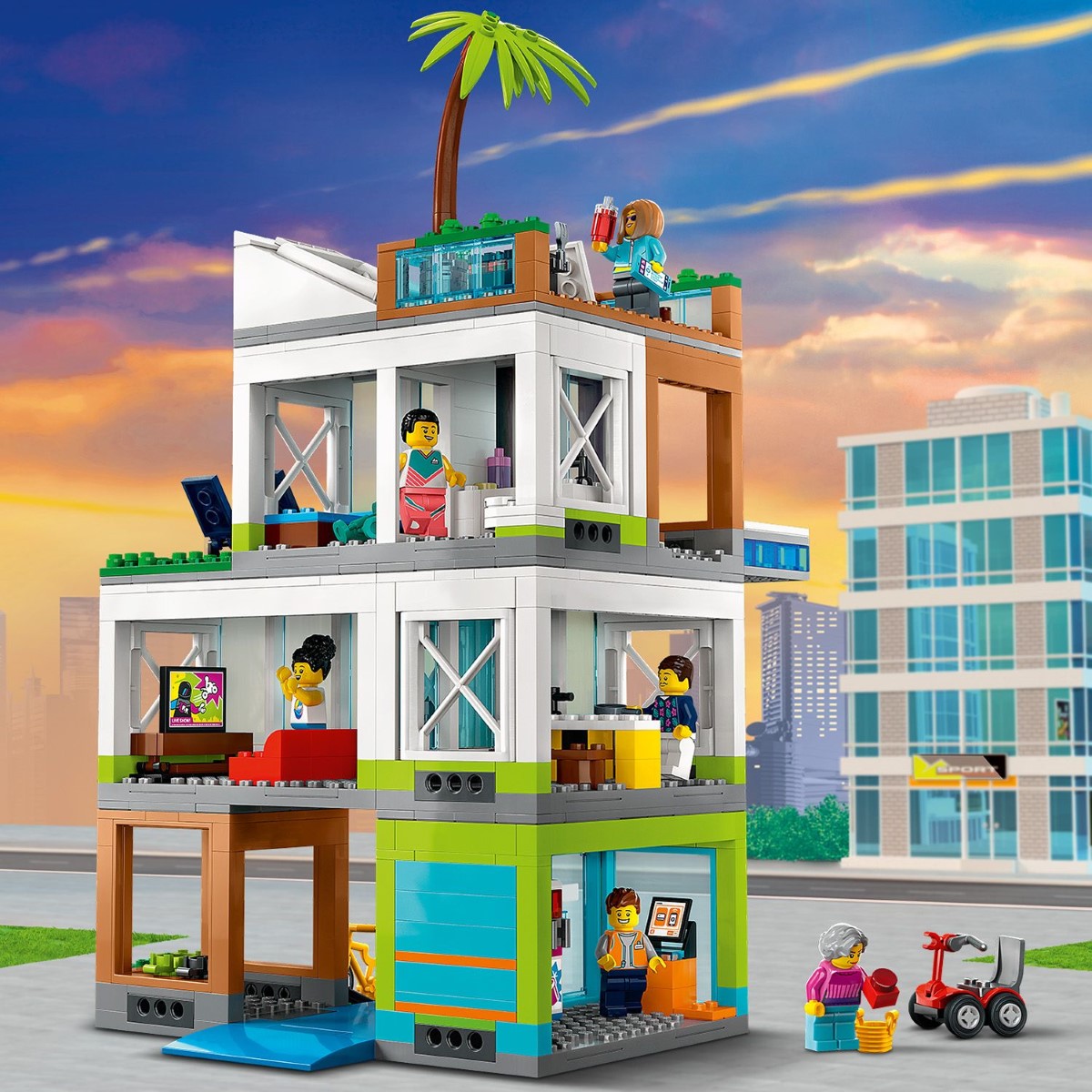 LEGO 60365 City Apartment Building Building Toy Set