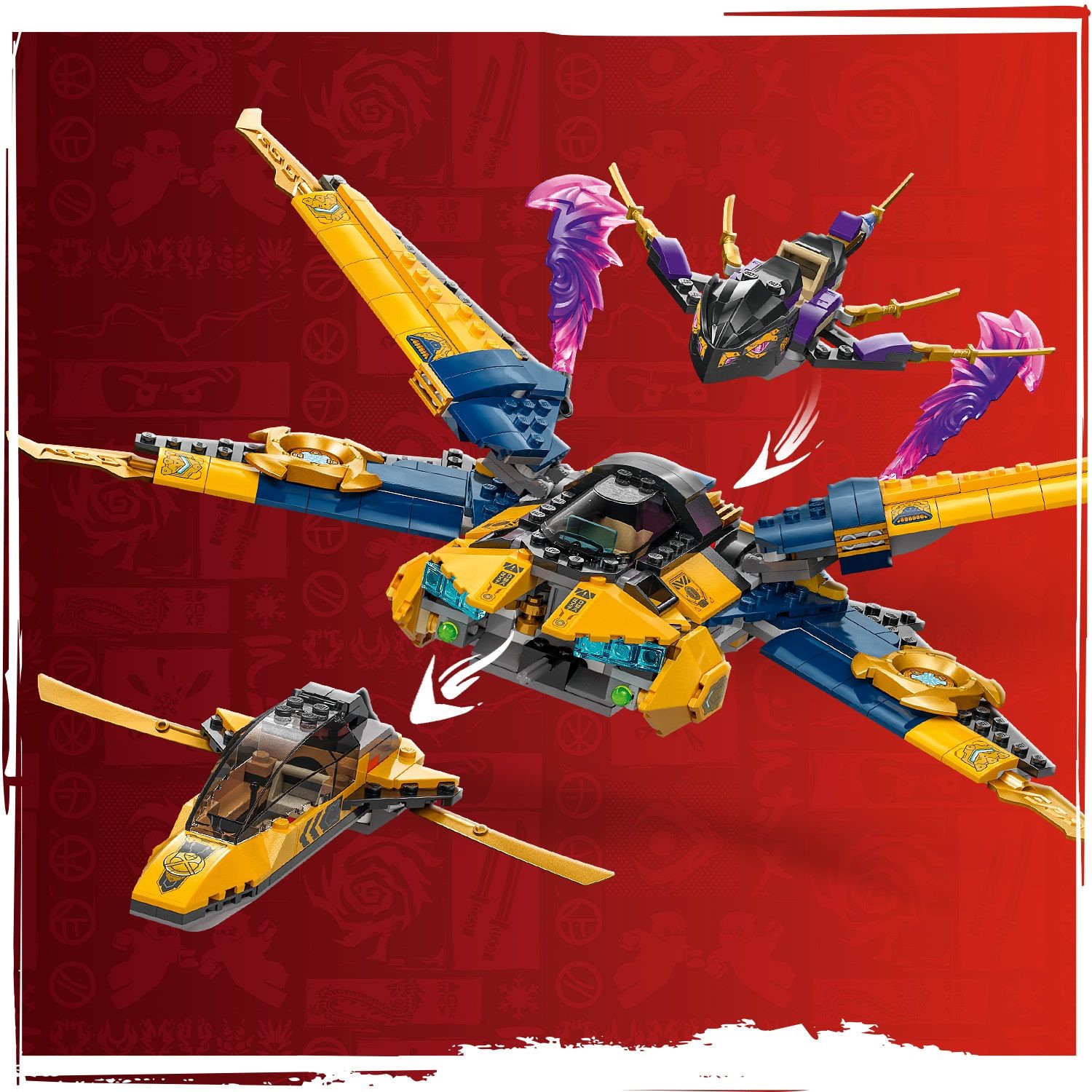 LEGO 71833 Ninjago Ras and Arin's Super Storm Jet Building Toy Set (510 ...