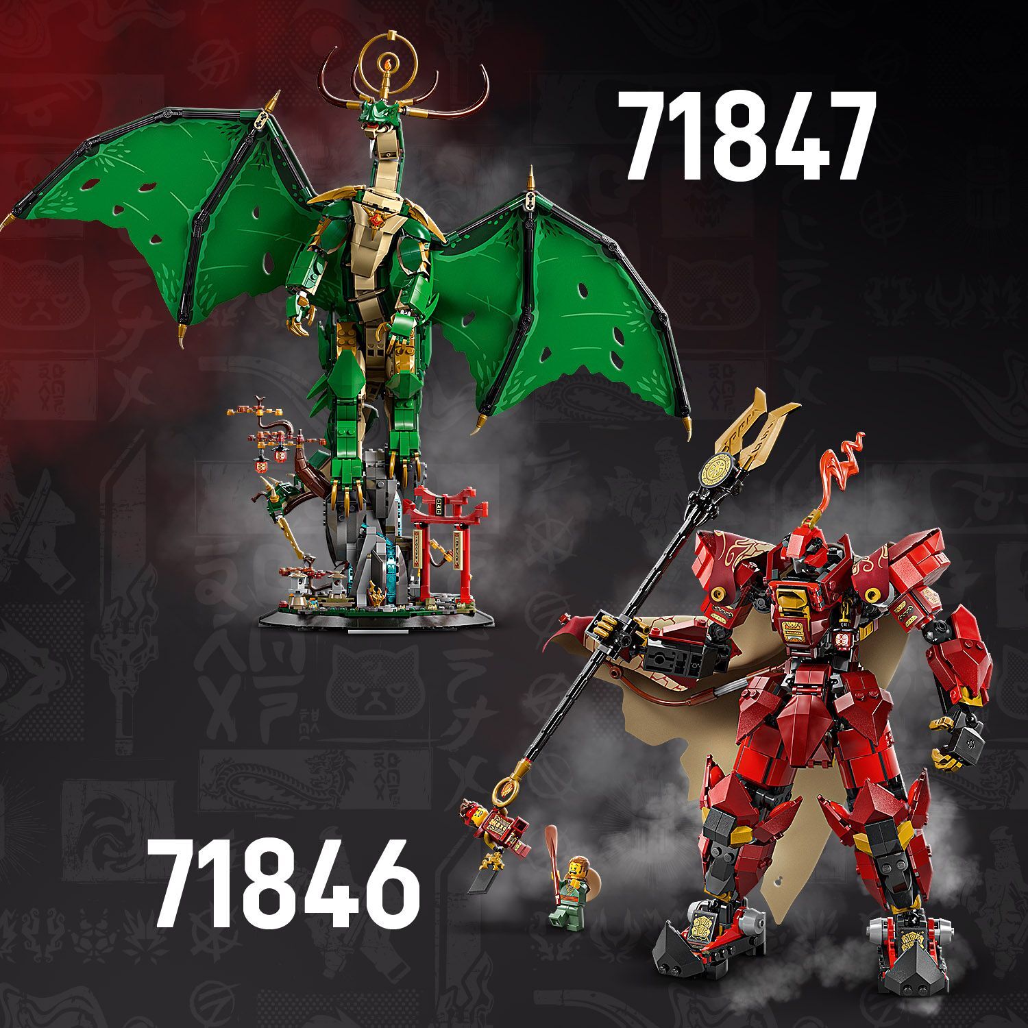 LEGO 71846 NINJAGO The Fire Knight Mech Building Toy Set