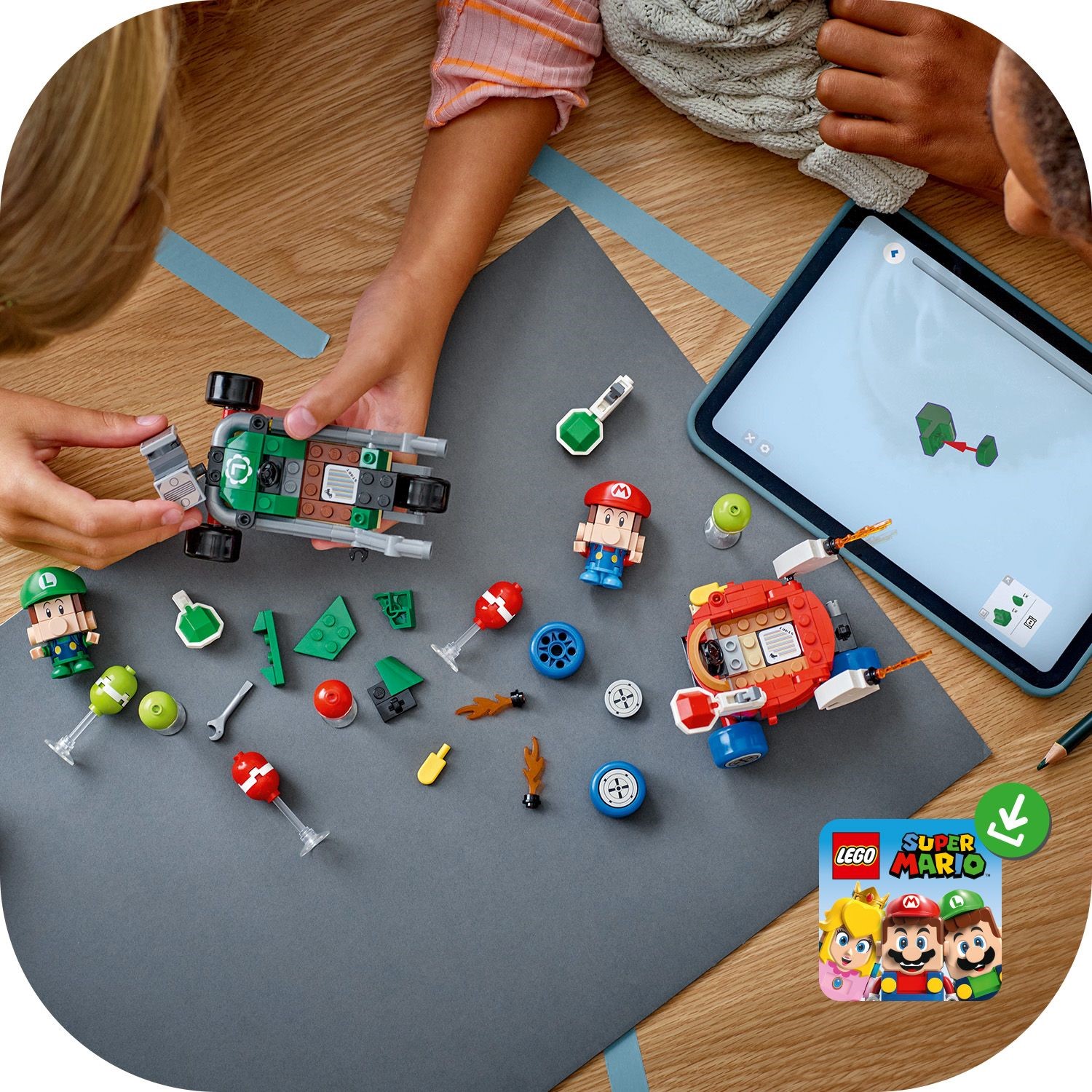 LEGO 72034 Super Mario Kart – Baby Mario vs. Baby Luigi Building Toy ...