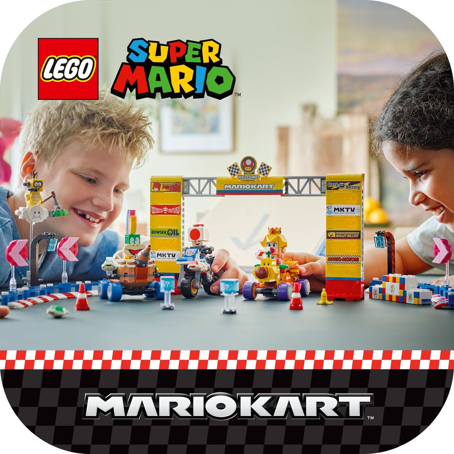 LEGO 72036 Super Mario Kart – Baby Peach & Grand Prix Set Building Toy ...