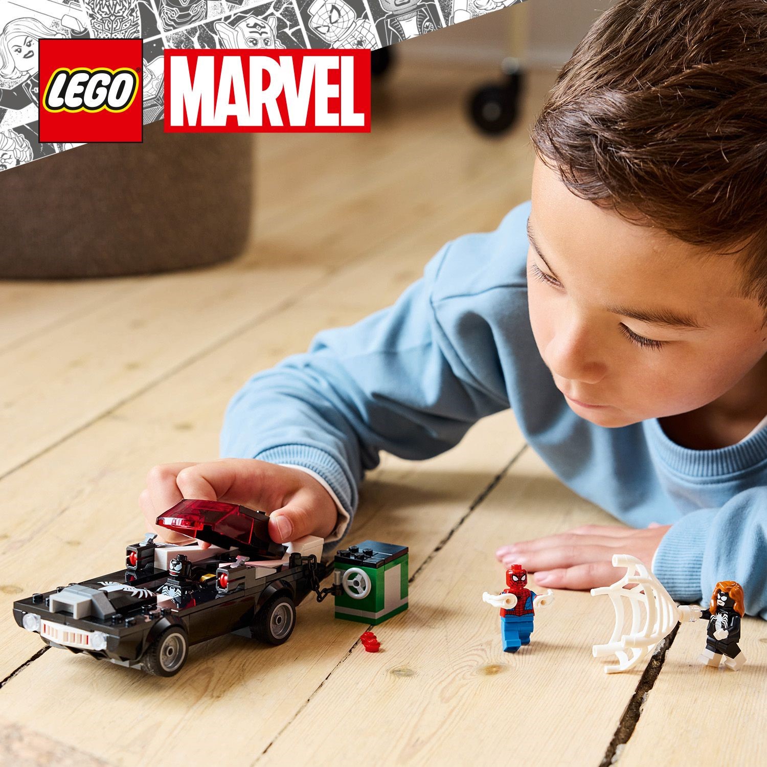 LEGO 76309 Marvel Super Heroes Spider-Man vs. Venom Muscle Car Building ...