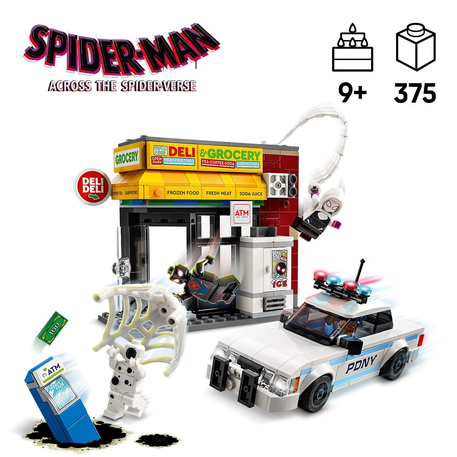 LEGO 76311 Marvel Super Heroes Spider-Verse: Miles Morales vs. The Spot ...