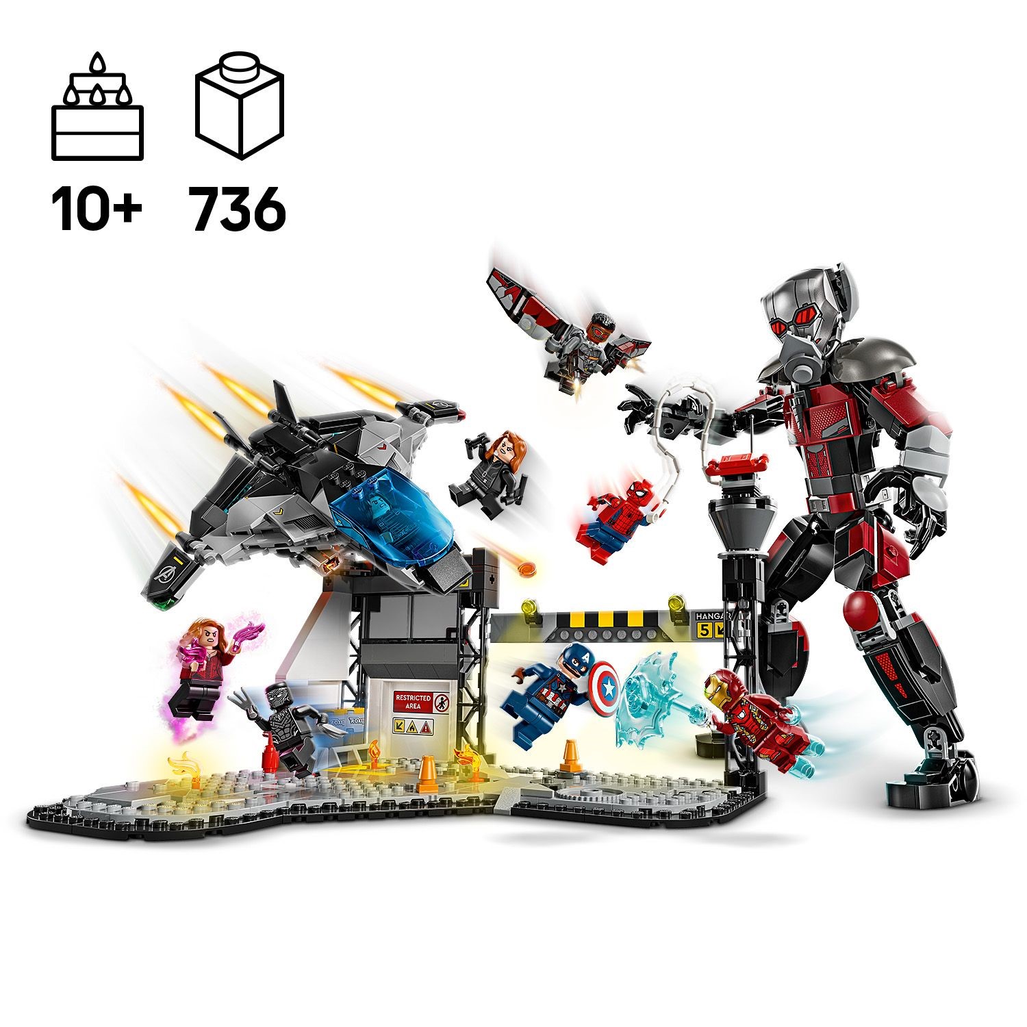 LEGO 76314 Marvel Super Heroes Captain America: Civil War Action Battle ...