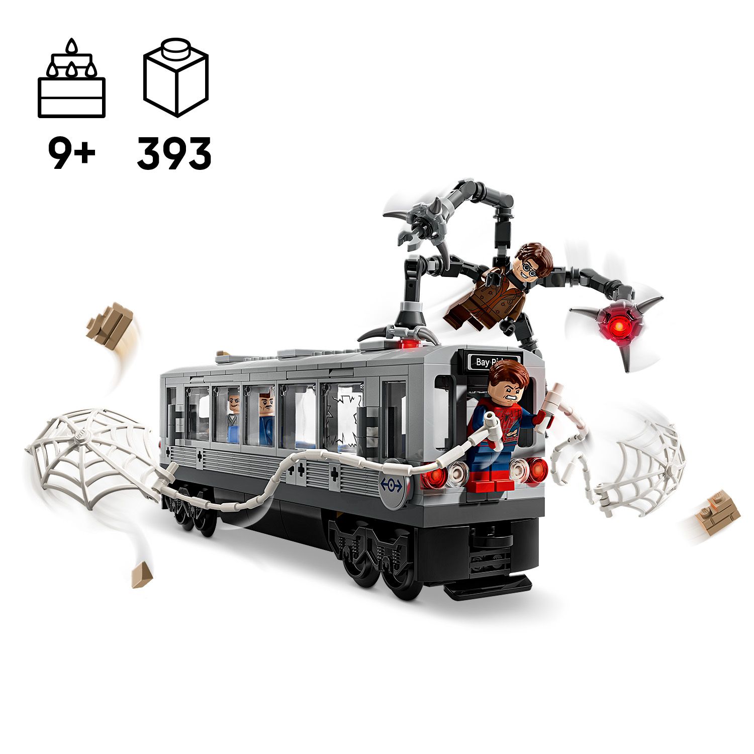 LEGO 76321 Marvel Super Heroes Spider-Man vs. Doc Ock Subway Train ...