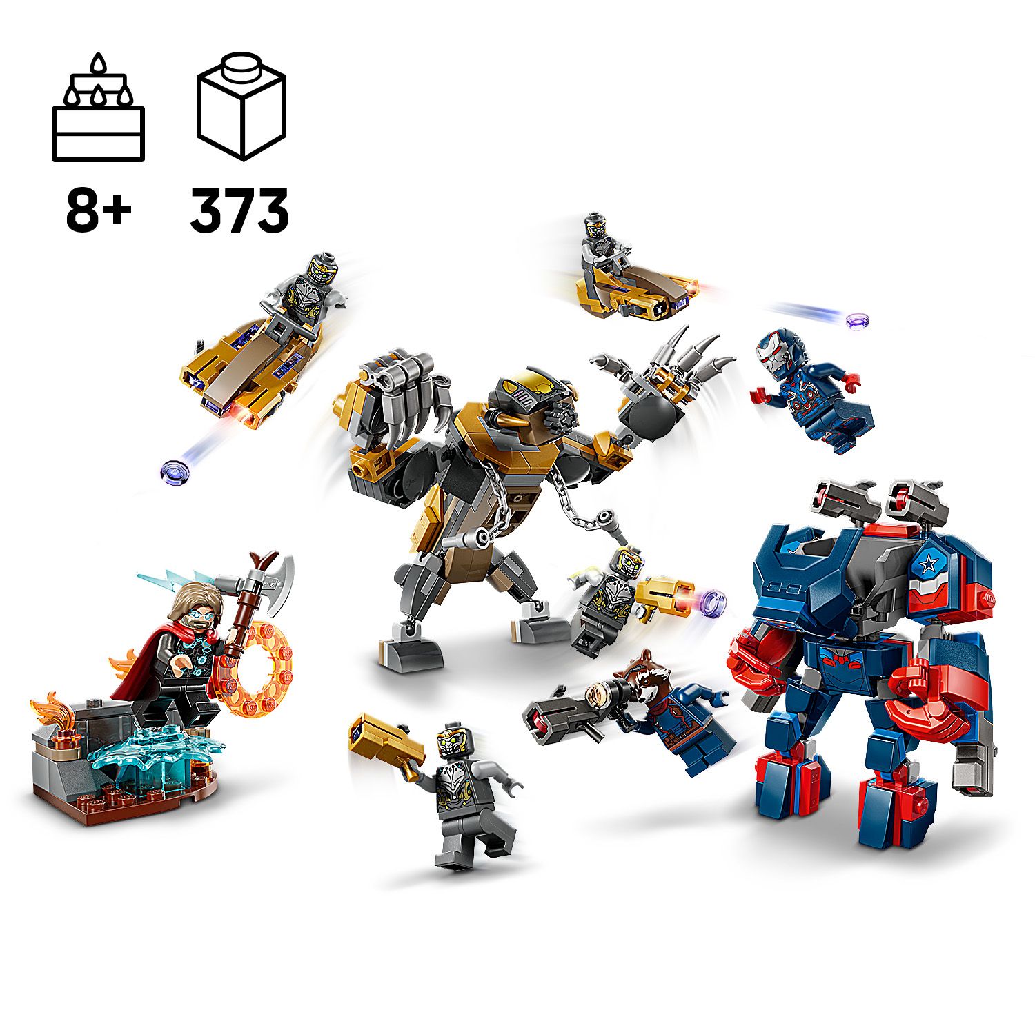 LEGO 76322 Marvel Super Heroes Avengers: Endgame Thor vs. Chitauri ...
