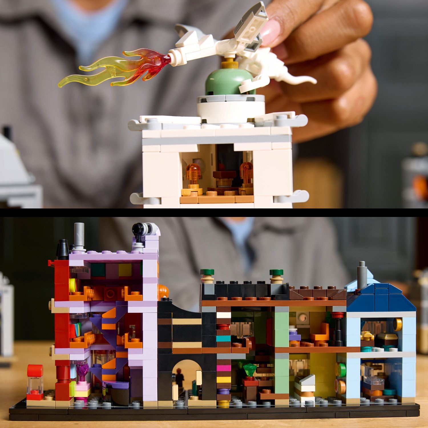 LEGO 76444 Harry Potter Diagon Alley Wizarding Shops Building Toy Set ...