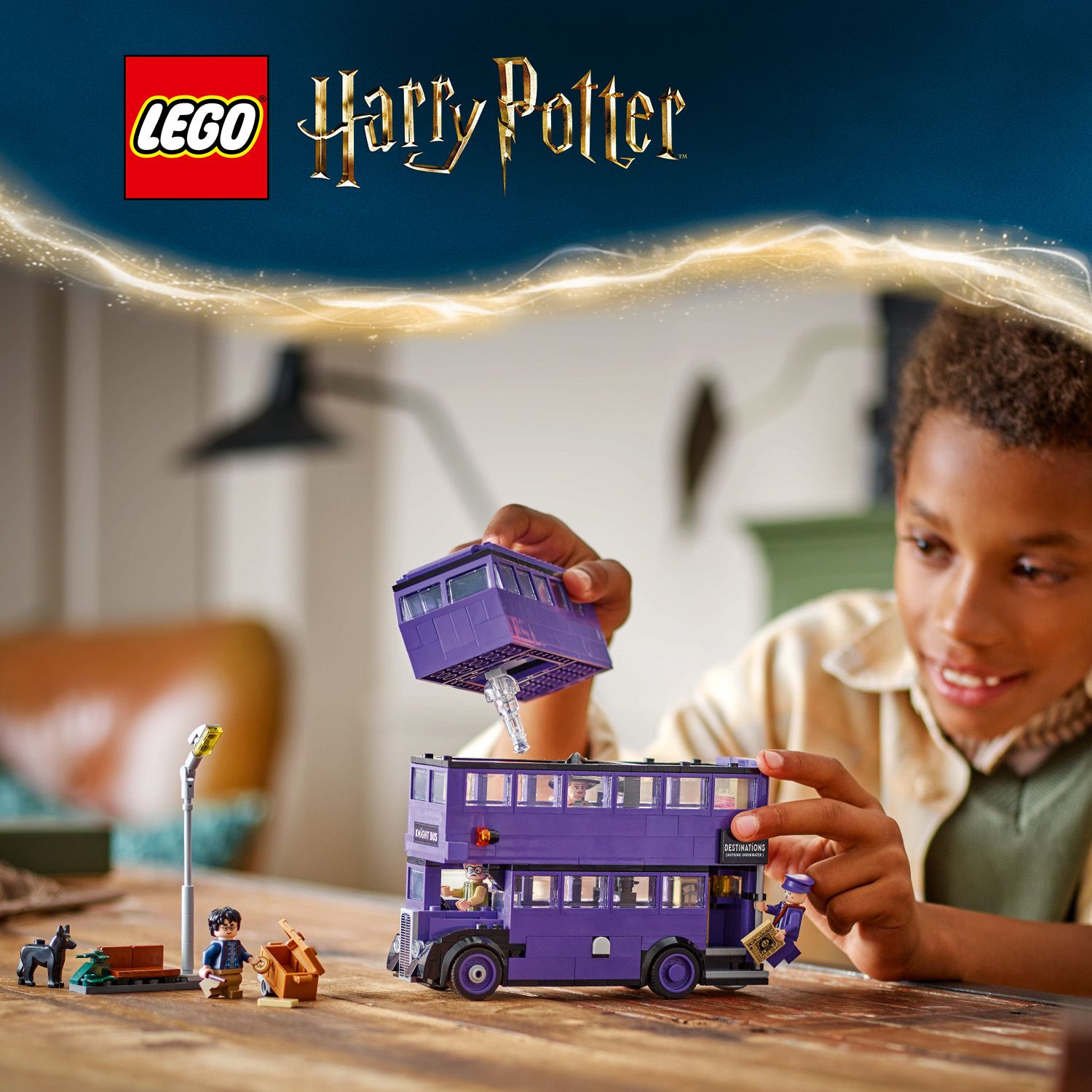 LEGO 76446 Harry Potter Knight Bus Adventure Building Toy Set (499 Pieces)