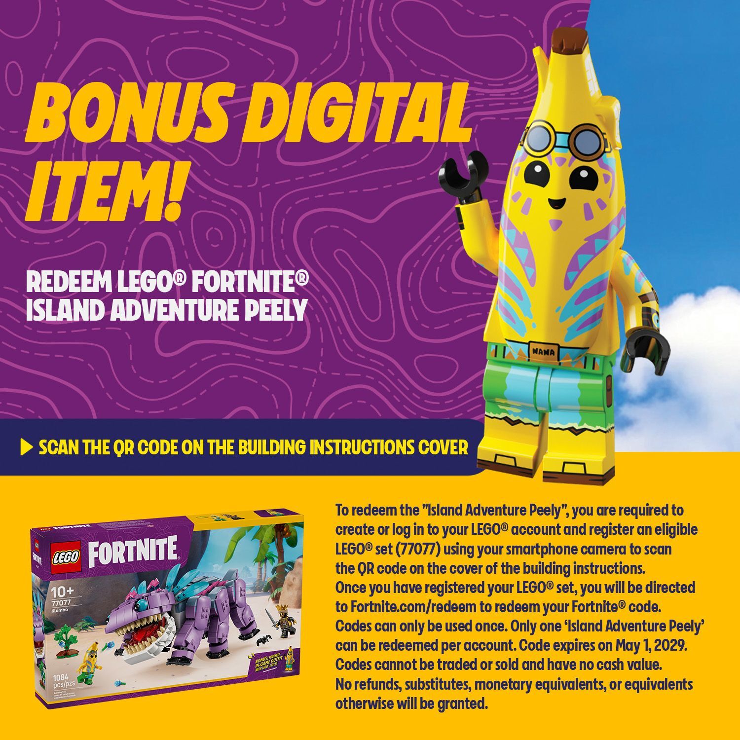 LEGO 77077 Fortnite Klombo Building Toy Set