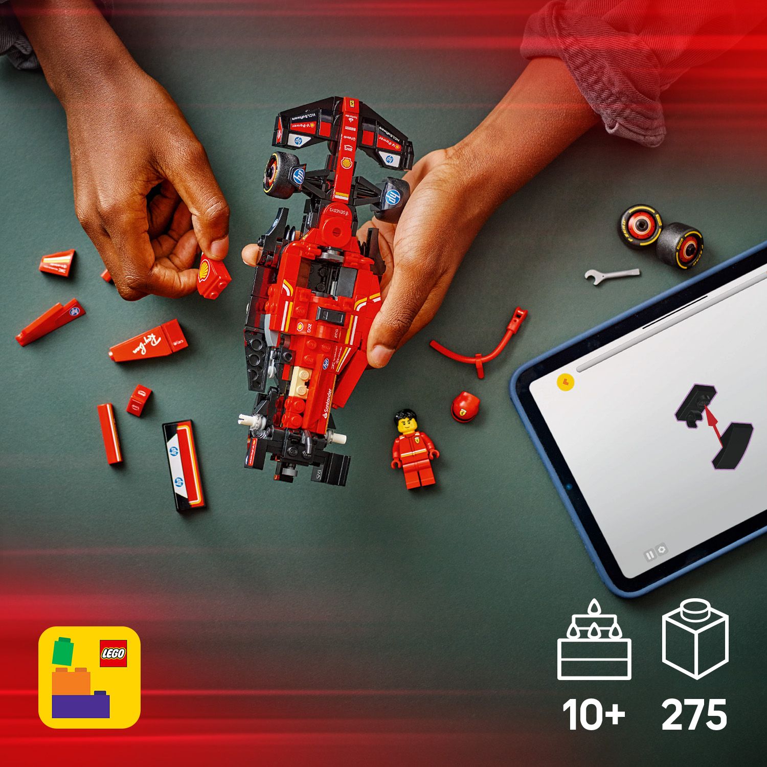LEGO 77242 Speed Champions Ferrari SF-24 F1 Race Car Building Toy Set ...