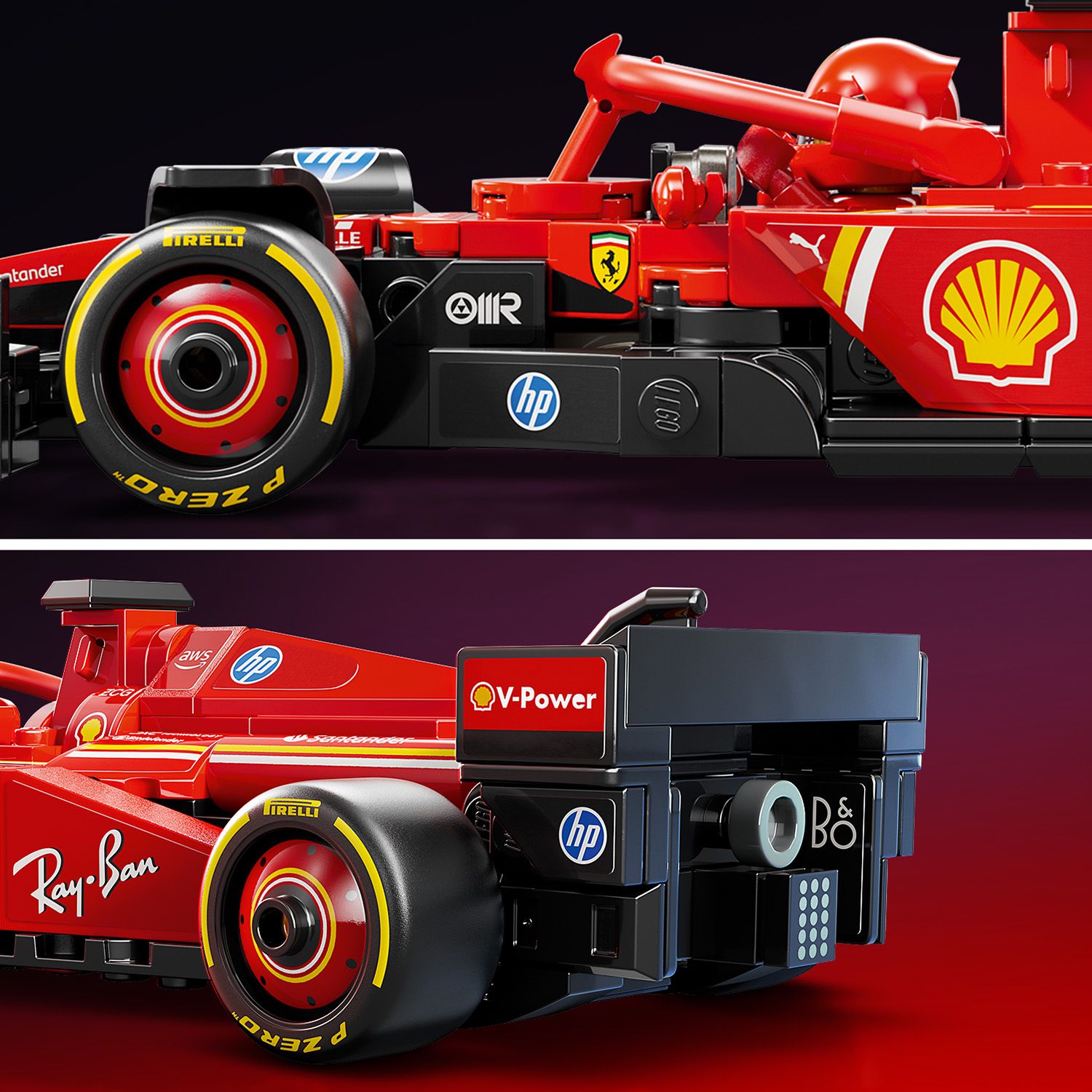 LEGO 77242 Speed Champions Ferrari SF-24 F1 Race Car Building Toy Set ...