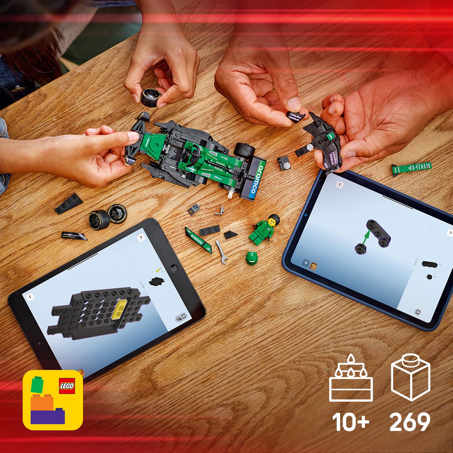 LEGO 77245 Speed Champions Aston Martin Aramco F1 AMR24 Race Car ...