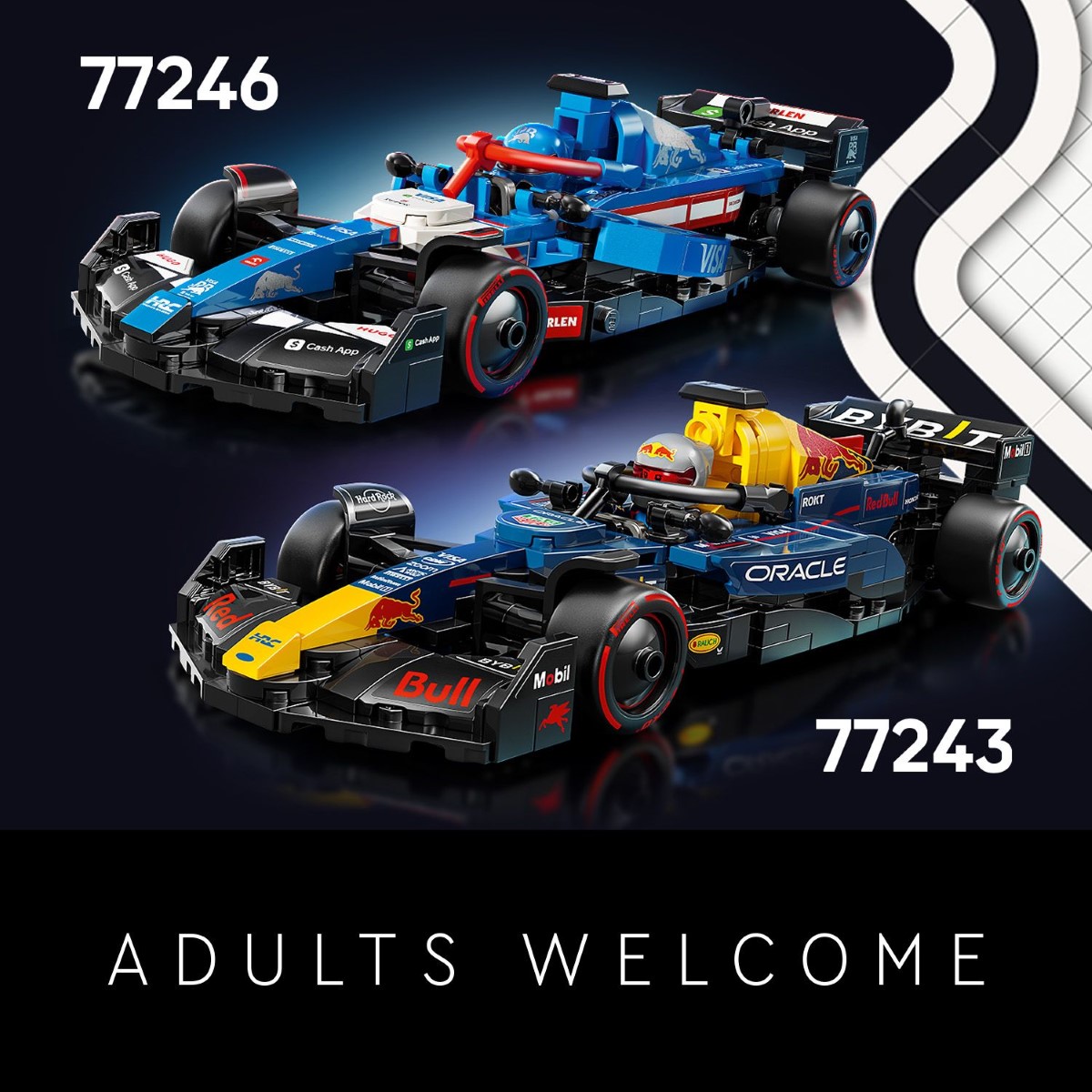 LEGO 77243 Speed Champions Oracle Red Bull Racing RB20 F1 Race Car ...
