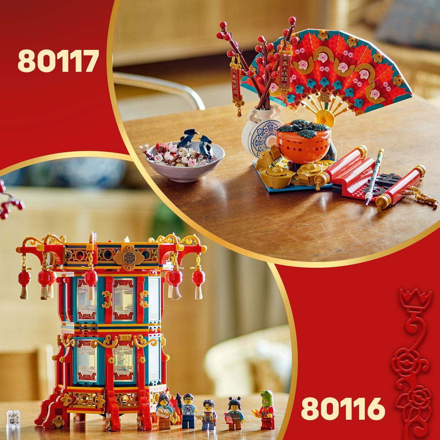 LEGO 80117 Chinese Festival Good Fortune Building Set (1021 Pieces)