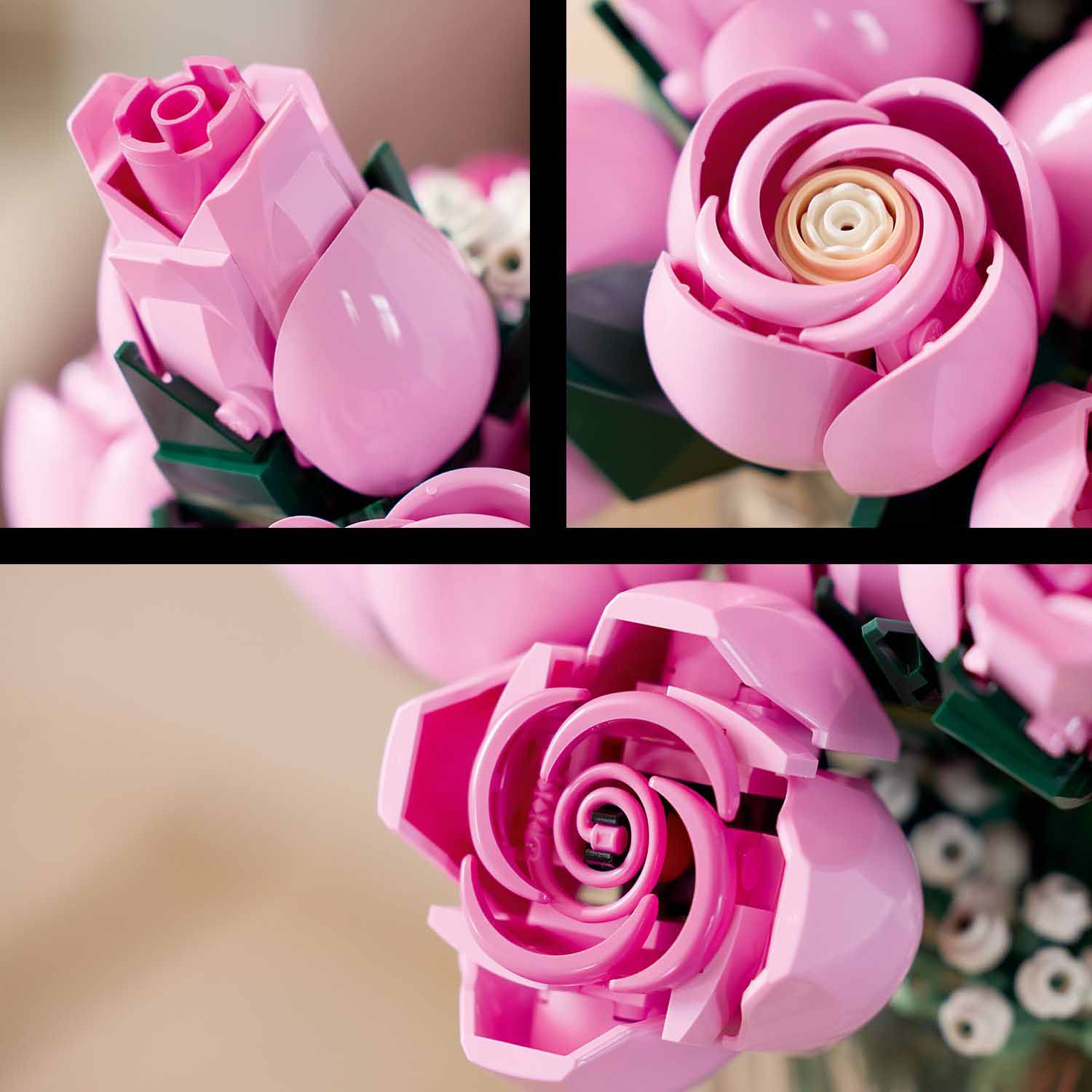 LEGO 10374 Botanicals Bouquet of Pink Roses Building Toy Set (789 Pieces)