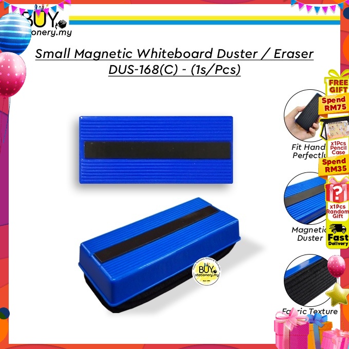 Small Magnetic White Board Duster Eraser DUS-168(C) -(1/Pcs) Whiteboard Duster Pemadam Papan ...