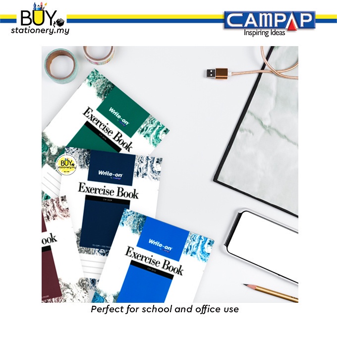 Campap Write On A4 Single Line Exercise Book Notebook Buku Nota 70gsm ...
