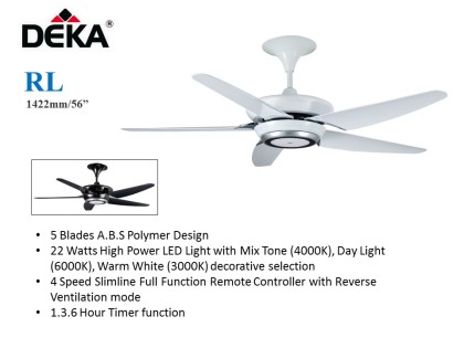 DEKA CEILING FAN RL | Ck Lighting Online Store