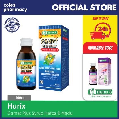 Hurix Gamat Plus Syrup 100ml | Coles Pharmacy Malaysia | Coles Pharmacy ...
